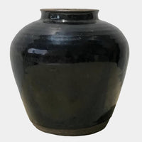 Black Glazed Pot | Canggu Home